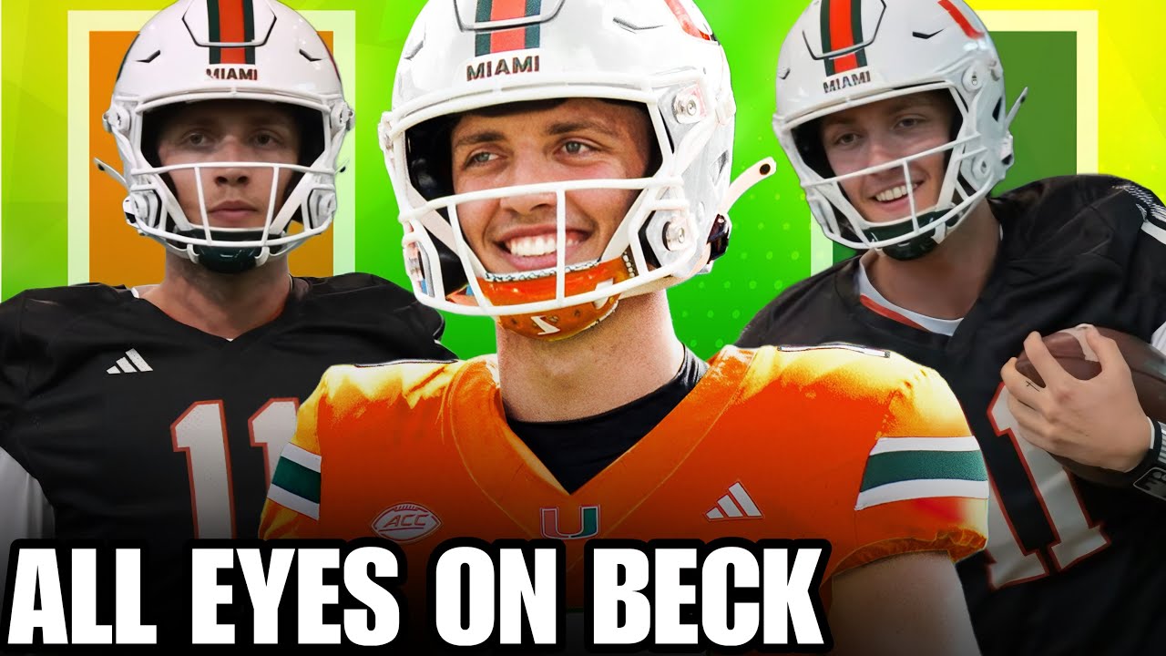 Carson Beck SEEMS to FIT in as a MIAMI HURRICANES (Canes Spring ...