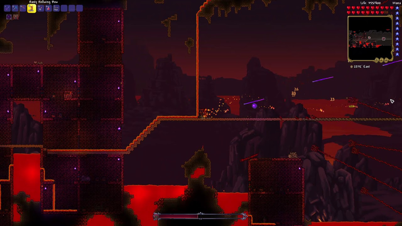 Hellwing bow is so op for wall of flesh expert mode - YouTube