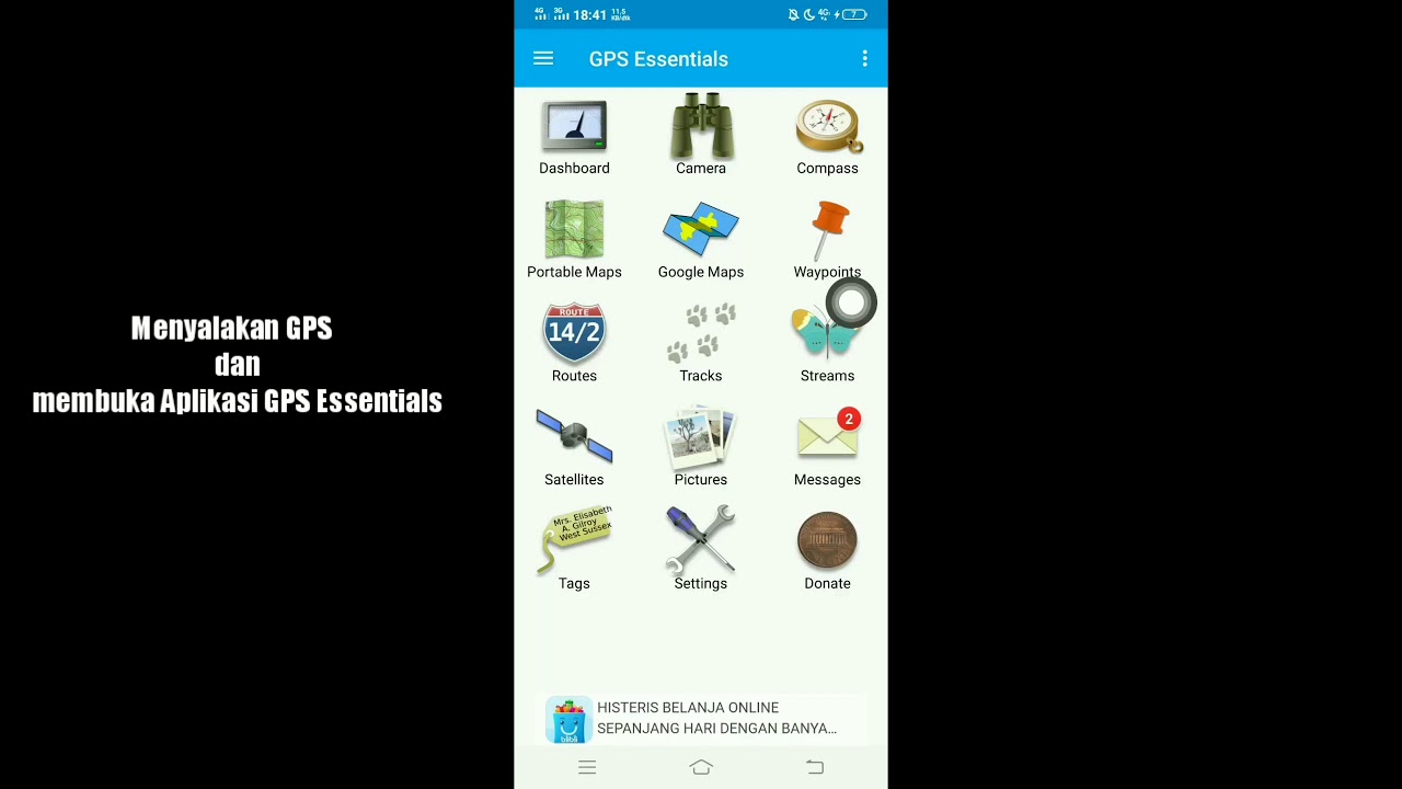 Tracking Menggunakan GPS Essentials - YouTube