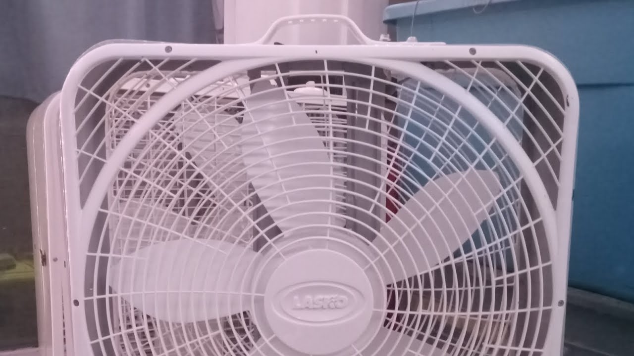 1999 Lasko 3723 (Premium) box fan (post-cleaning) - YouTube