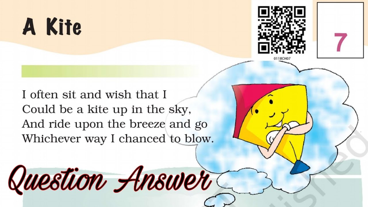 A Kite || Question and Answer || Solution || Class 1 English ...
