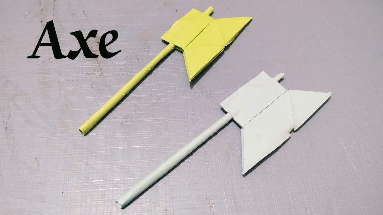 How to make a Paper Axe - Easy Paper craft for kids #artandcraft # ...