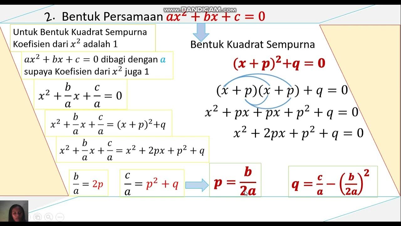 Menyelesaikan Persamaan Kuadrat dengan Melengkapi Kuadrat Sempurna ...
