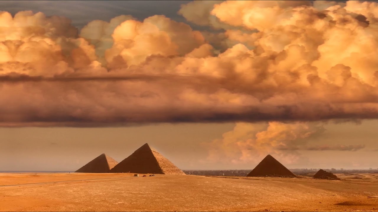 Desert, Wind Storm Sounds for Sleeping, Egyptian Pyramids - YouTube