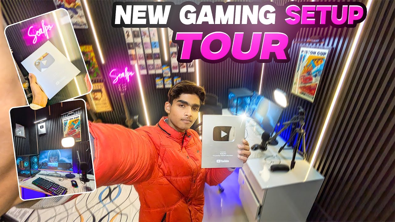 I Built My DREAM GAMING SETUP! (Full Room Tour) - YouTube