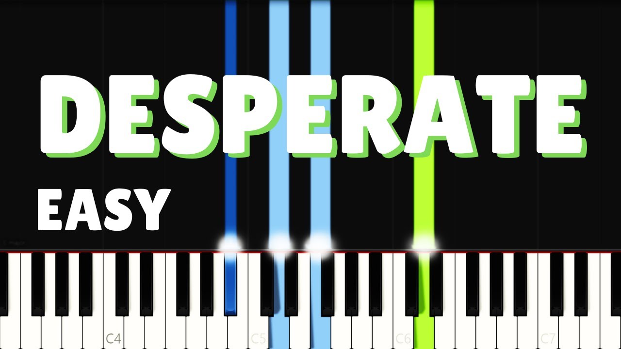 Jamie MacDonald - Desperate | EASY PIANO TUTORIAL by Synthly - YouTube