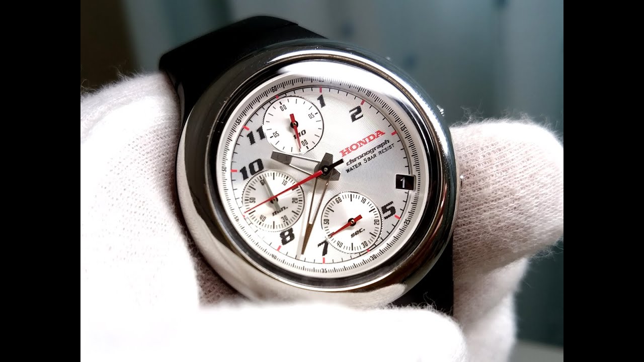 HONDA Chronograph Watch by SEIKO Movement VD57-D063 - YouTube