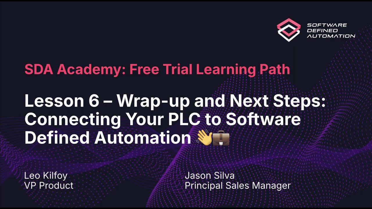 SDA Academy Free Trial Learning Path Lesson 6 - Wrap-up and Next Steps ...