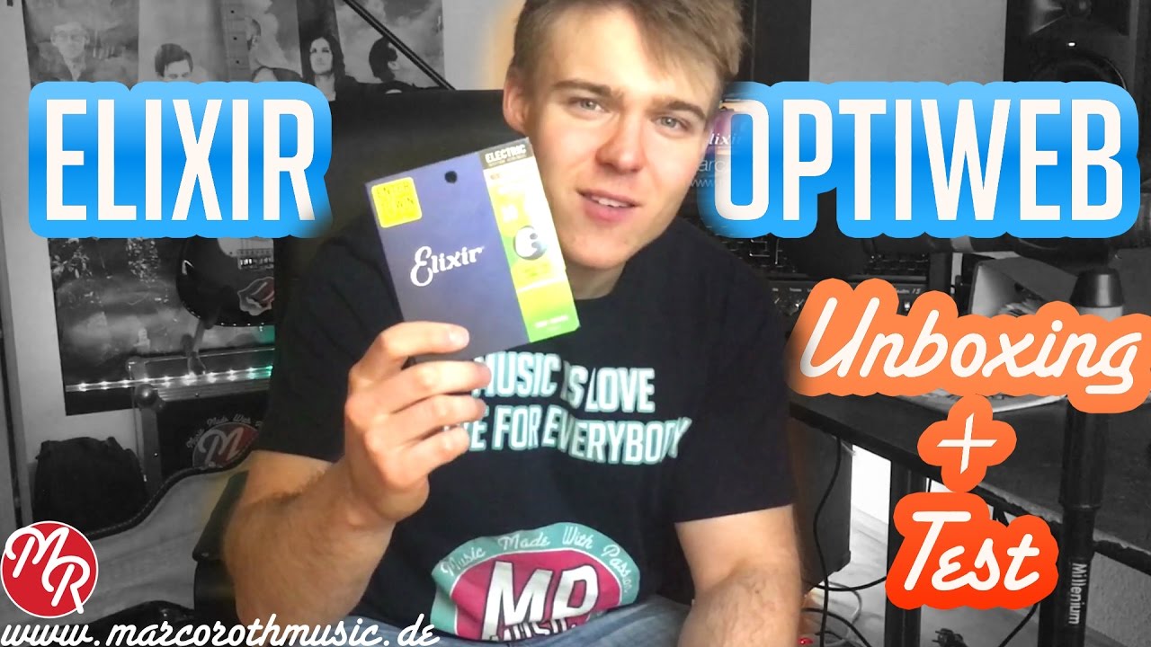 Elixir Optiweb 10-46 Unboxing + Review | German/Deutsch | Marco Roth Music - YouTube