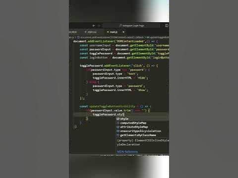 Instagram Login Page Using HTML CSS & JavaScript - YouTube