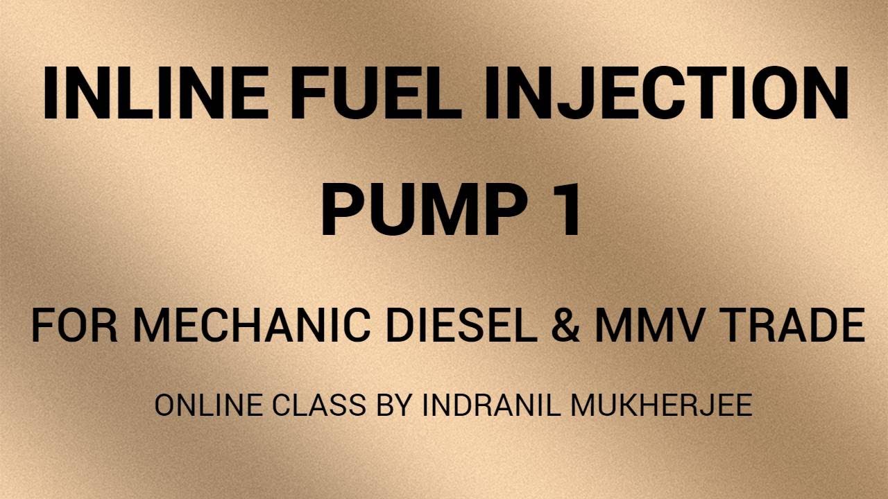 Inline Fuel Injection Pump 1 Online Class - YouTube