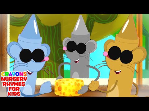 Three Blind Mice | Crayons Nursery Rhymes and Baby Songs For Children