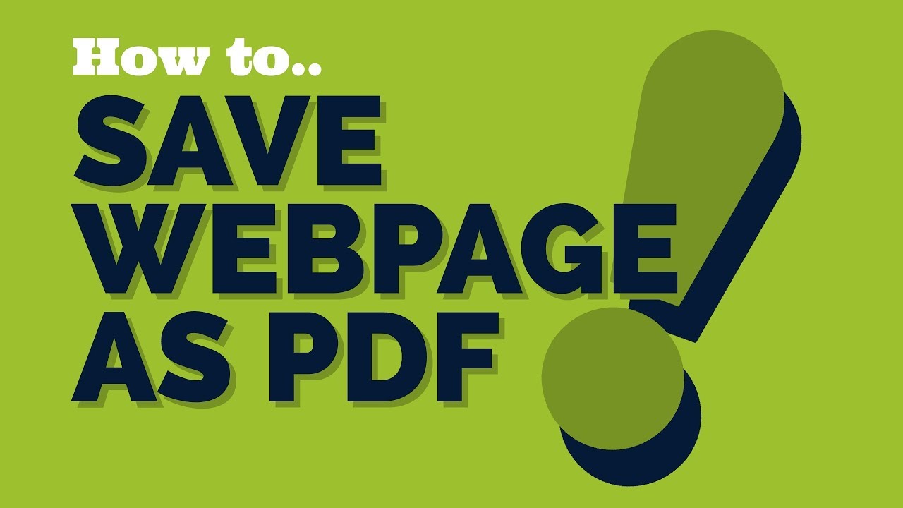 How To Save A Web Page As Pdf YouTube How To Save A Web Page As Pdf YouTube
