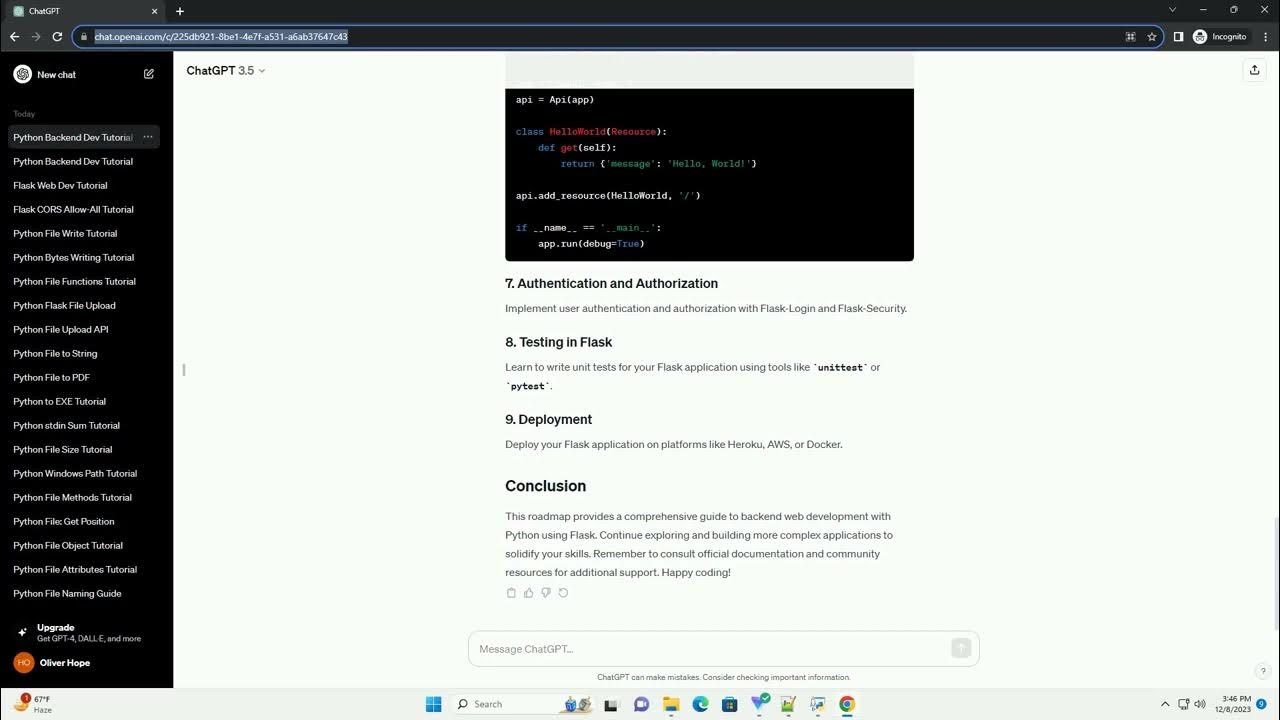 python for backend web development roadmap - YouTube