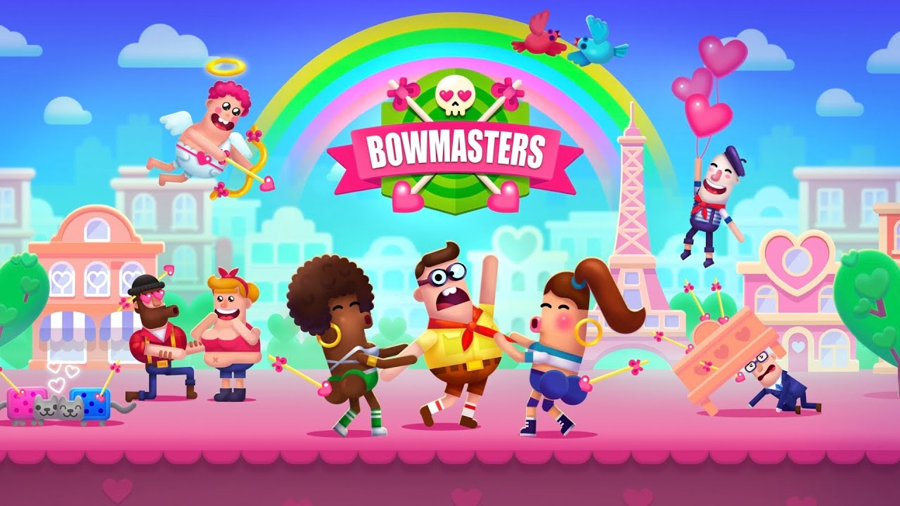 BOWMASTERS Gameplay Intro - This Archery Video Game Is Brutal - YouTube