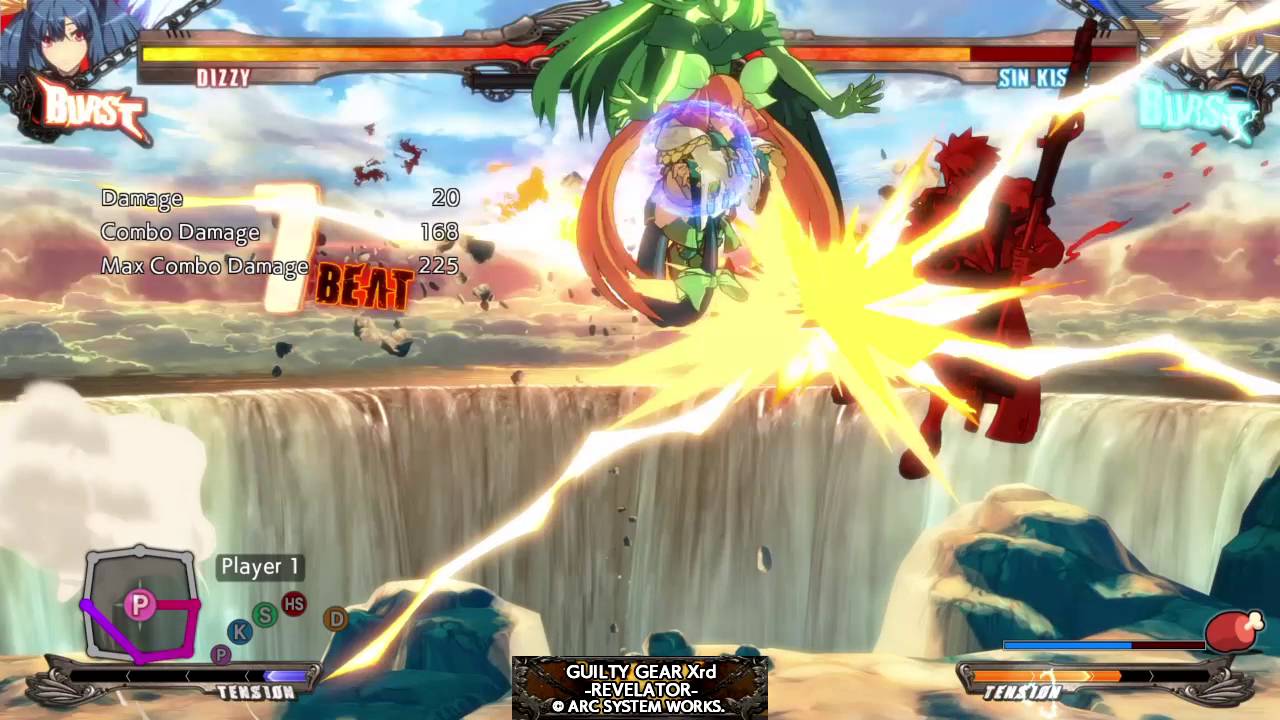 Guilty Gear Xrd -Revelator- Dizzy bubble combo mid screen - YouTube
