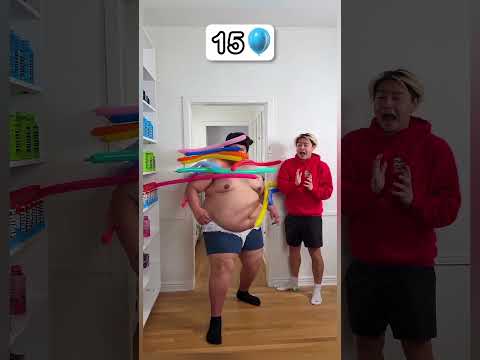 Can Balloons Stop A Sumo Wrestler #shorts