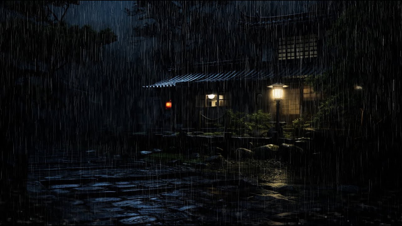 Relaxing Heavy Rain Sounds, Covered By The Rain In The Dark Forest - 3H ...