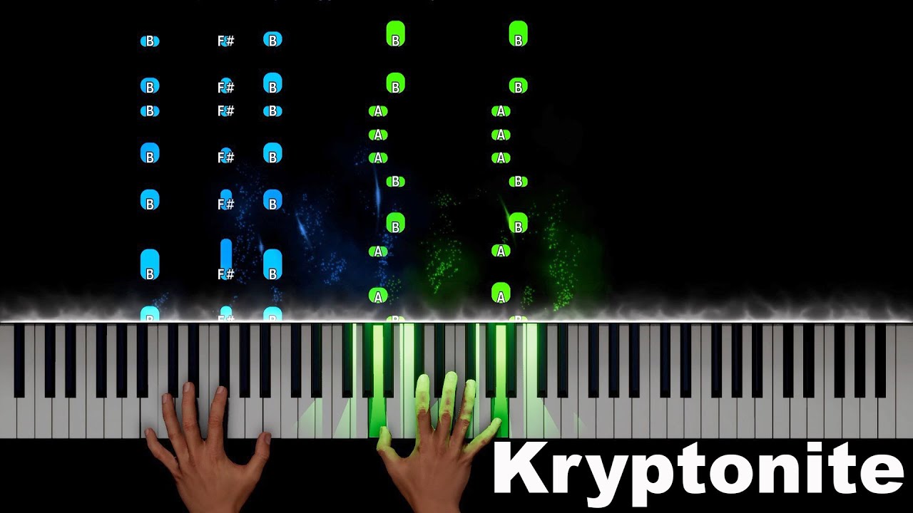 3 Doors Down - Kryptonite Piano Tutorial - YouTube