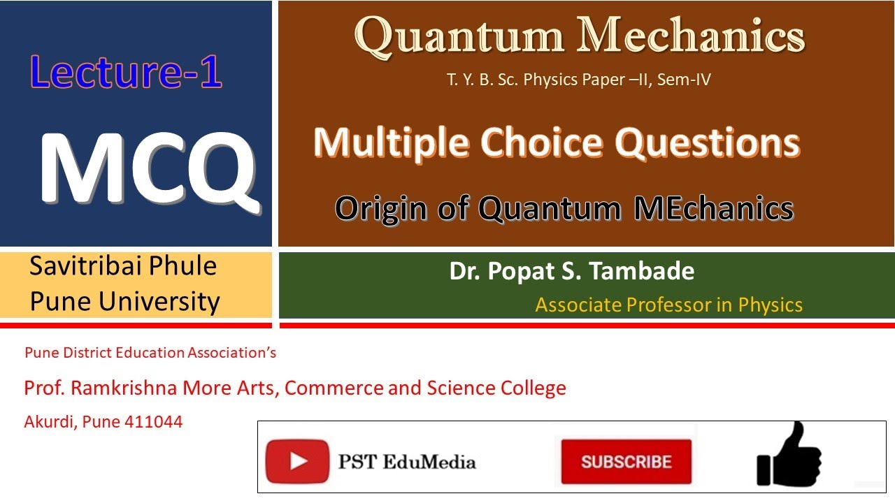 MCQ On Quantum Mechanics Origin Of Quantum Mech IIT JAM Physics mcq-on-quantum-mechanics-origin-of-quantum-mech-iit-jam-physics