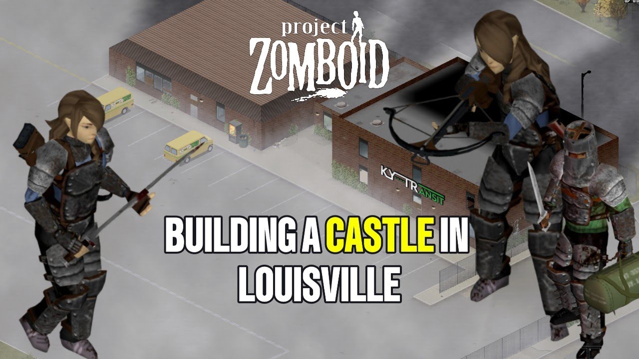 Building a CASTLE in Louisville Kentucky! Project Zomboid Live - YouTube