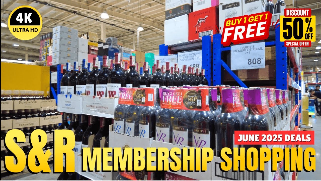 [4K] S&R MEMBERSHIP SHOPPING TOUR I Buy 1 Take 1Deals I June 2025 ...