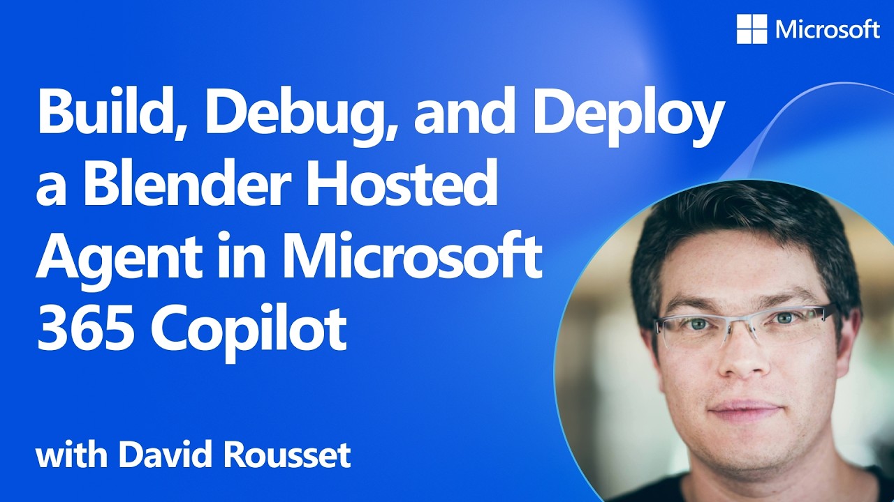 Build, Debug, and Deploy a Blender Hosted Agent in Microsoft 365 ...