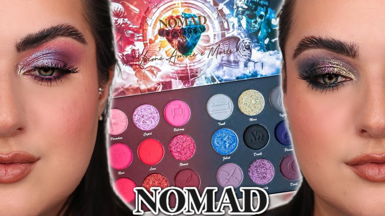 NOMAD COSMETICS LOVE & DEATH PALETTE REVIEW & LOOKS! - YouTube