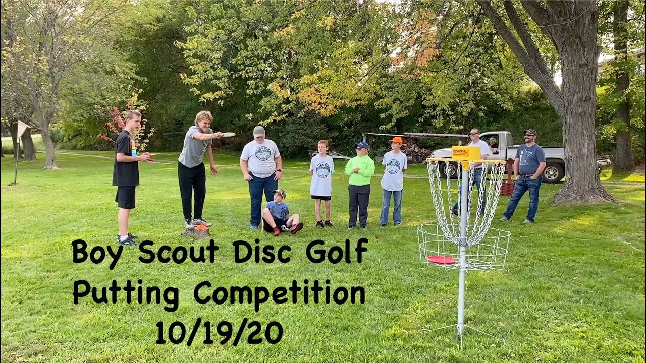 2020 Boy Scout Disc Golf Putting Competition - YouTube