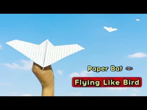 How to make a like swan paper plane. nootbook paper plane flapping swan ...