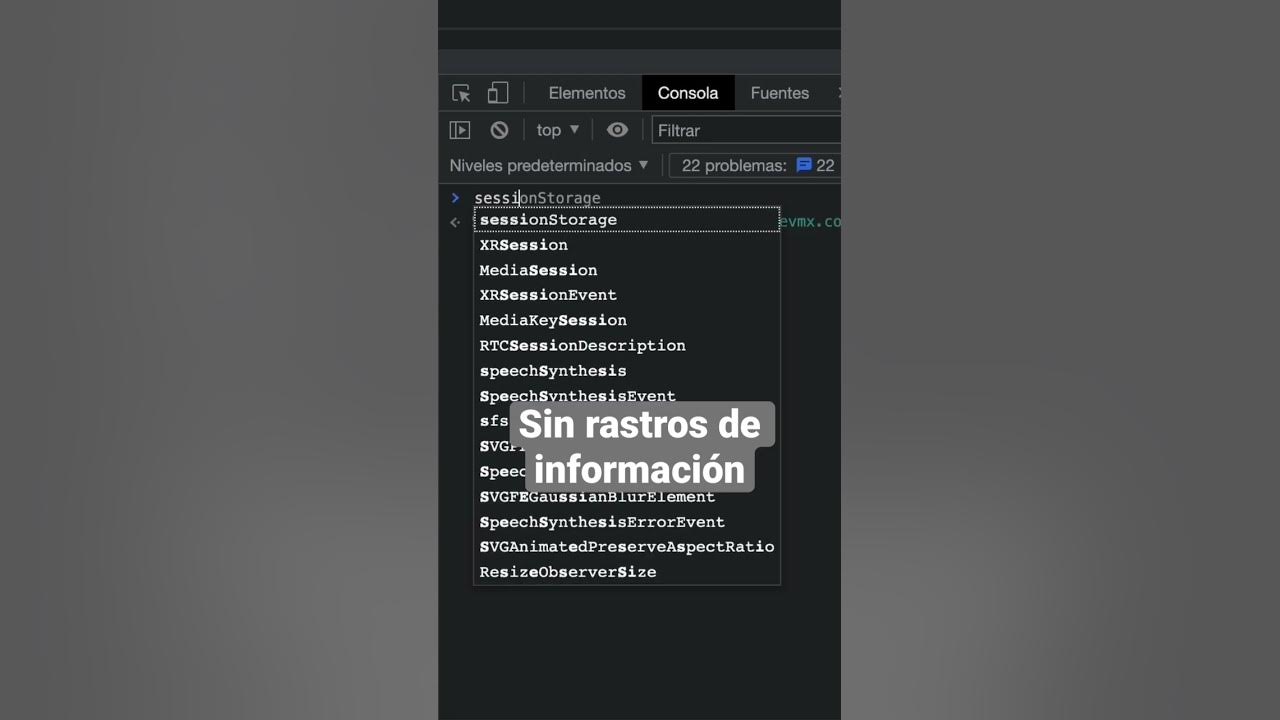 馃槻 C贸mo Usar Sessionstorage Clear Key Y Length En Javascript Youtube