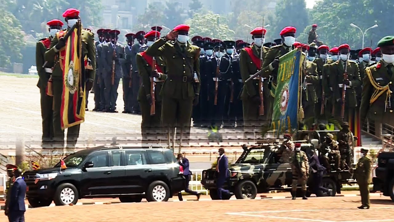 Museveni's convoy arrives at the 36th NRM Anniversary celebrations ...
