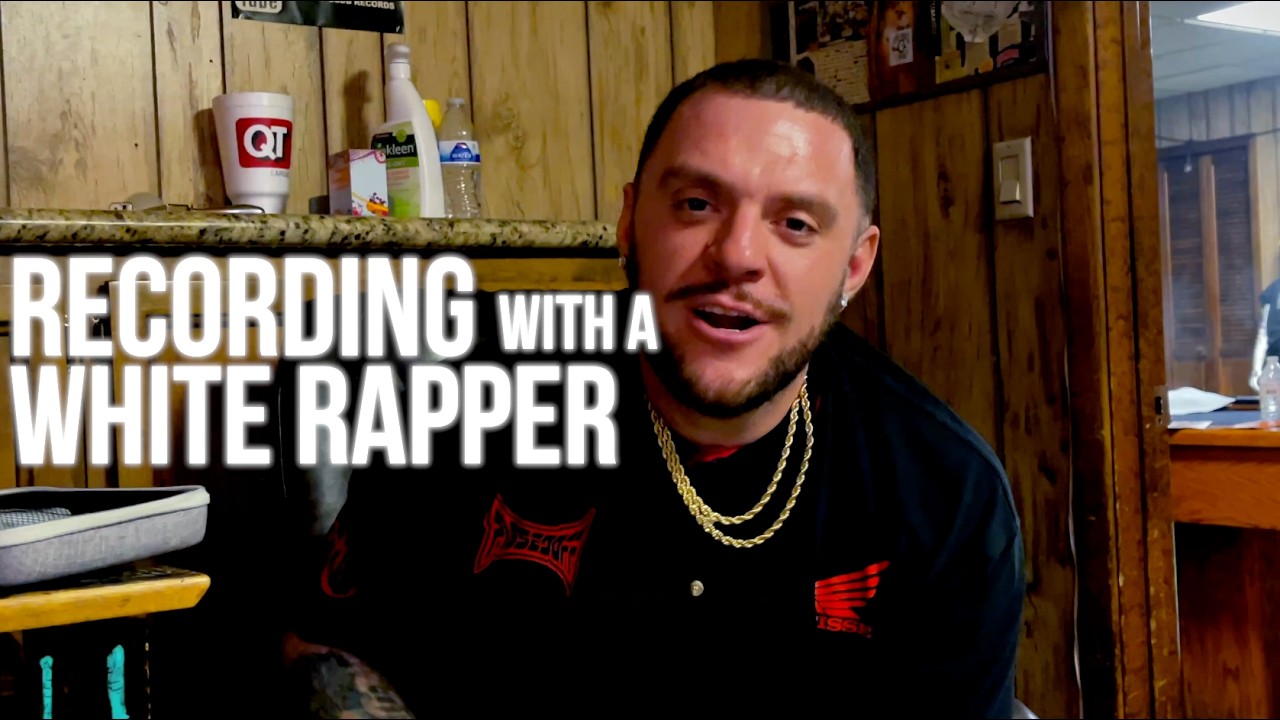 RECORDING MUSIC WITH A WHITE RAPPER - YouTube