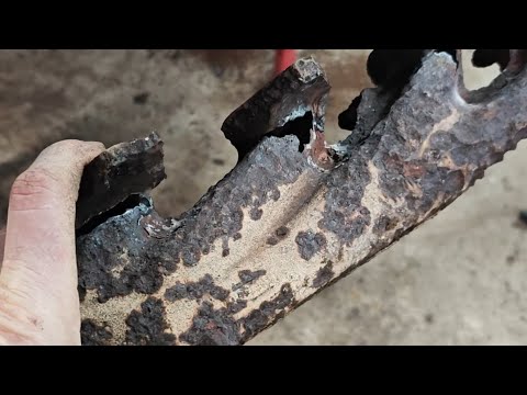Exhaust manifolds rusted thru - YouTube