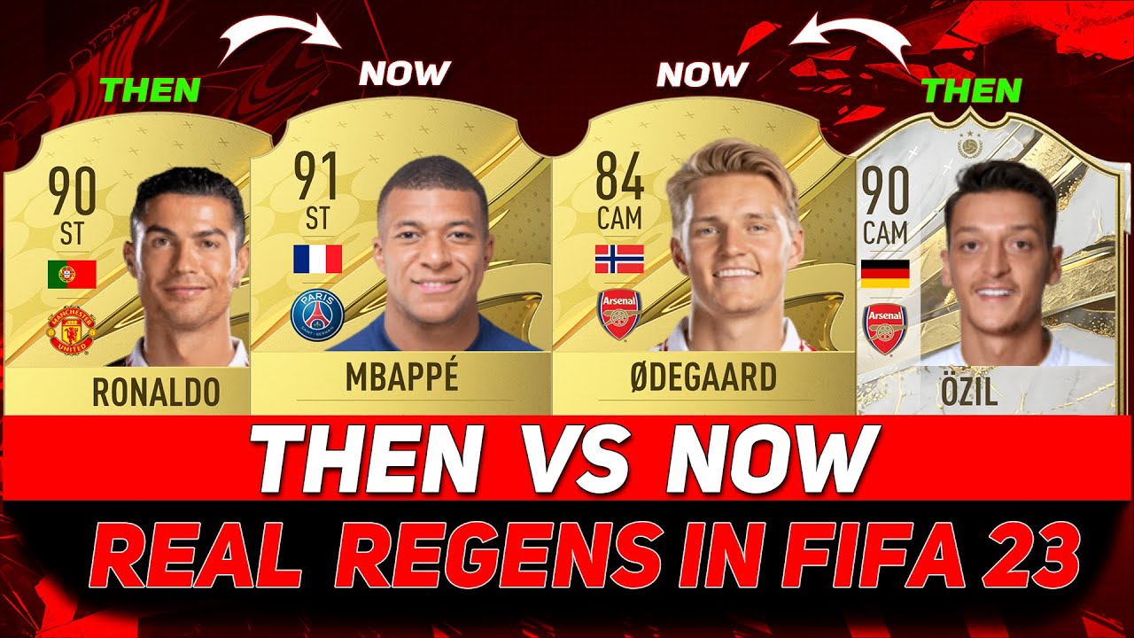 THEN VS NOW 🙀 BEST REGENS FIFA 23 IN REAL LIFE! ft. MBAPPE, RONALDO ...