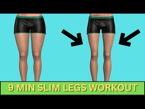 GET SLIM And TONED LEGS In 2 Weeks | 9 Min Beginner Leg Workout ...
