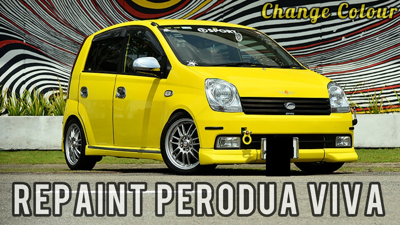 REPAINT PERODUA VIVA | Change Colour | Spray Kereta - YouTube