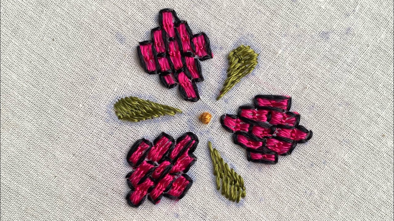 Kashmiri tanka tutorial for beginners | Flower design by kashmiri ...