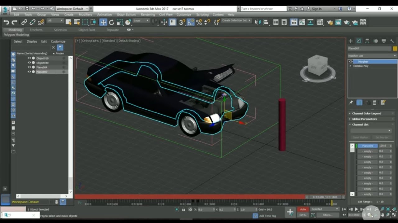 3ds Max | Car Crash Tutorial Autodesk - YouTube