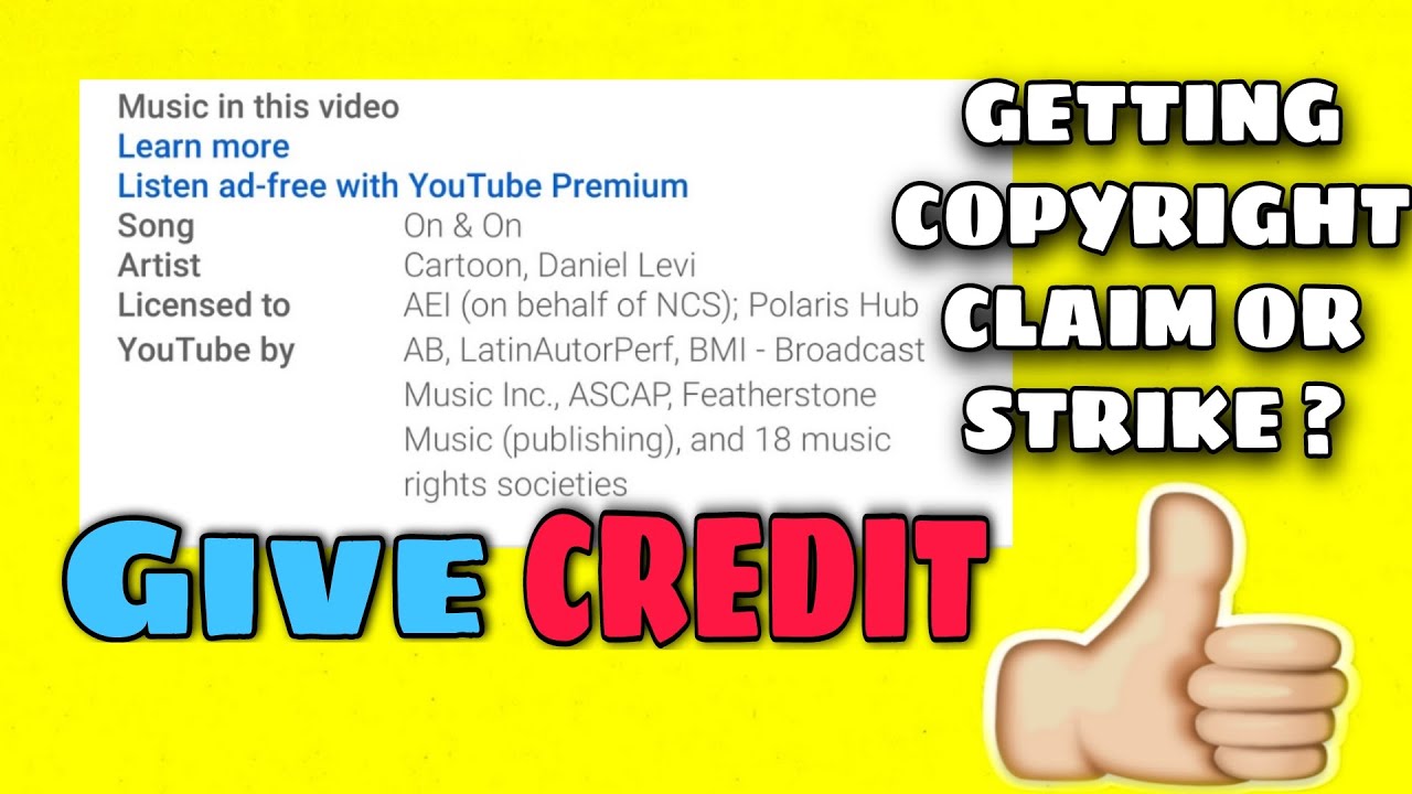 HOW TO GIVE CREDIT OF ANY SONG TO YOUR VIDEO ⚡| NO COPYRIGHT CLAIM SONG ...