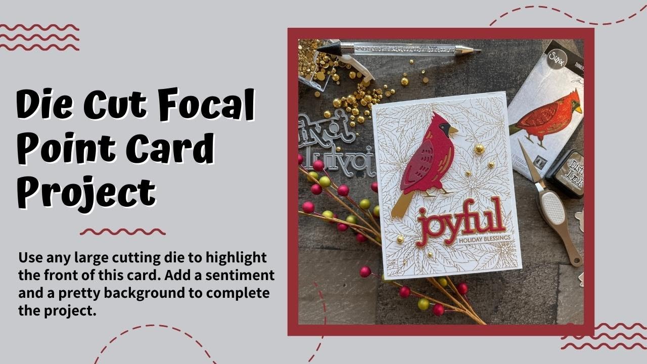 Die Cut Focal Point Card Project | 2022 Christmas Series - YouTube