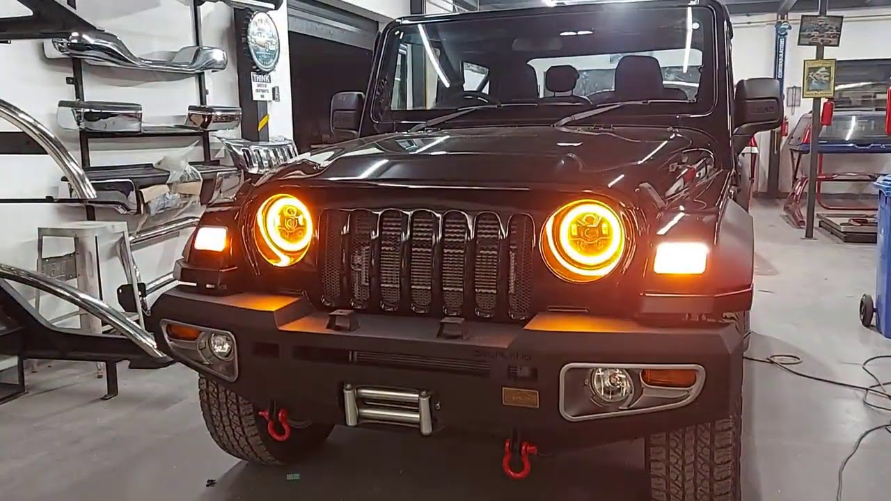 Mahindra Thar | 2020 | Light Modifications | Modified thar - YouTube
