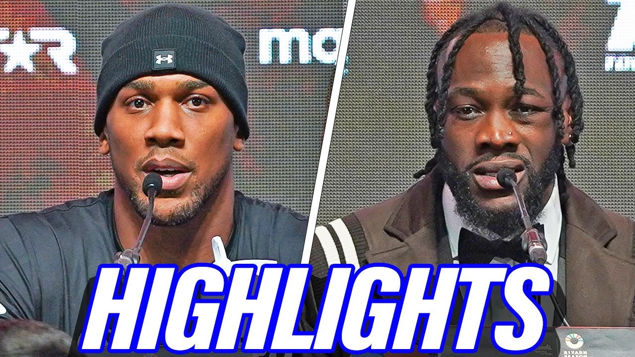 HIGHLIGHTS! ANGRY Anthony Joshua 'F*** YOU!' | Wilder SENDS WARNING ...