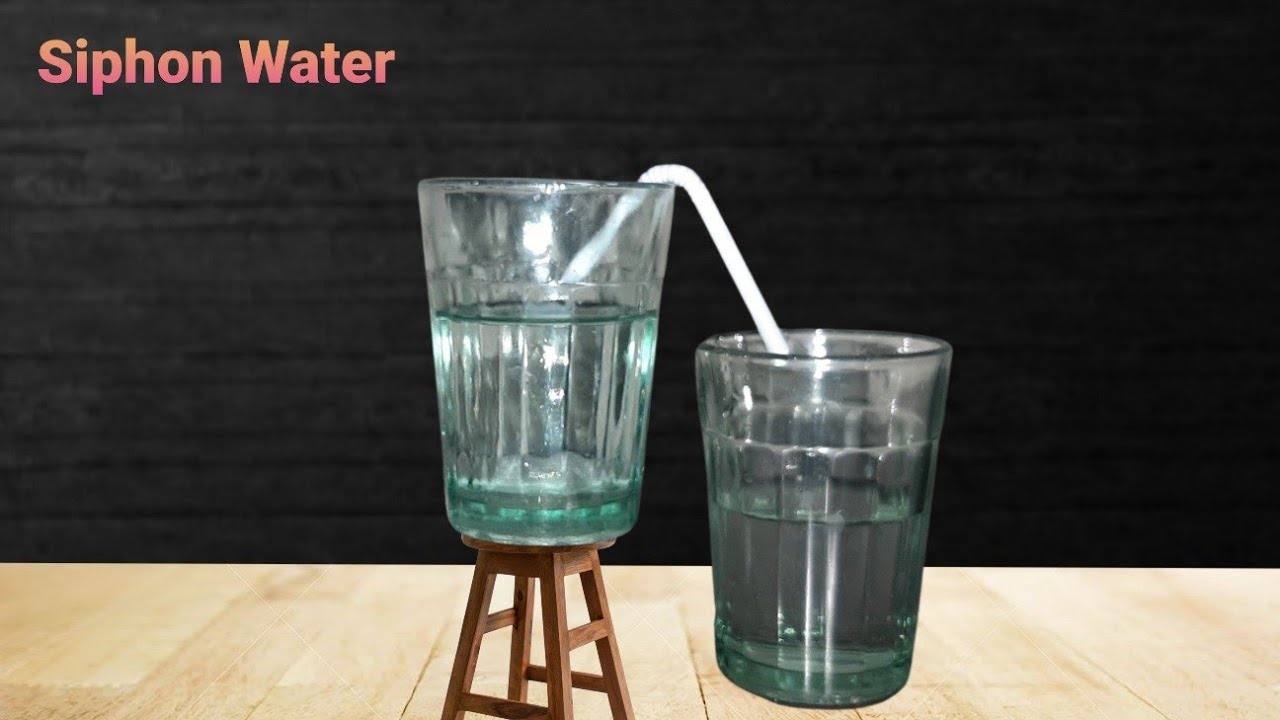 Concept of siphon water|| water trick - YouTube