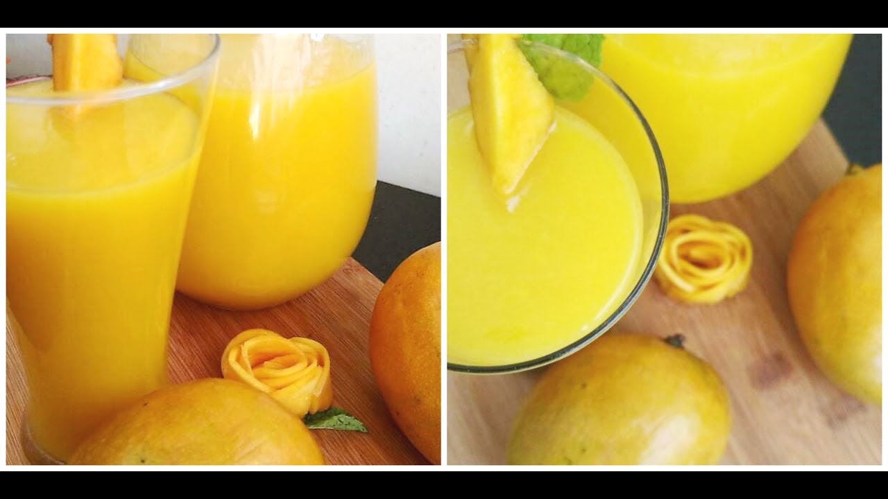 How to make Homemade Mango Frooti / Mango Pulpy Frooty - YouTube