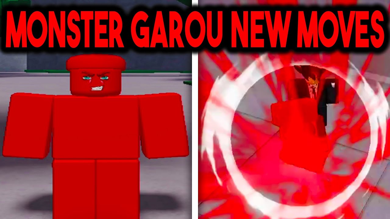 Monster Form Garou New Moves Showcase In Roblox The Strongest ...