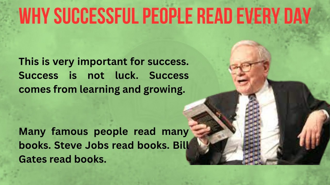 Why Successful People Read Every Day 📚|| English Story for Success ...