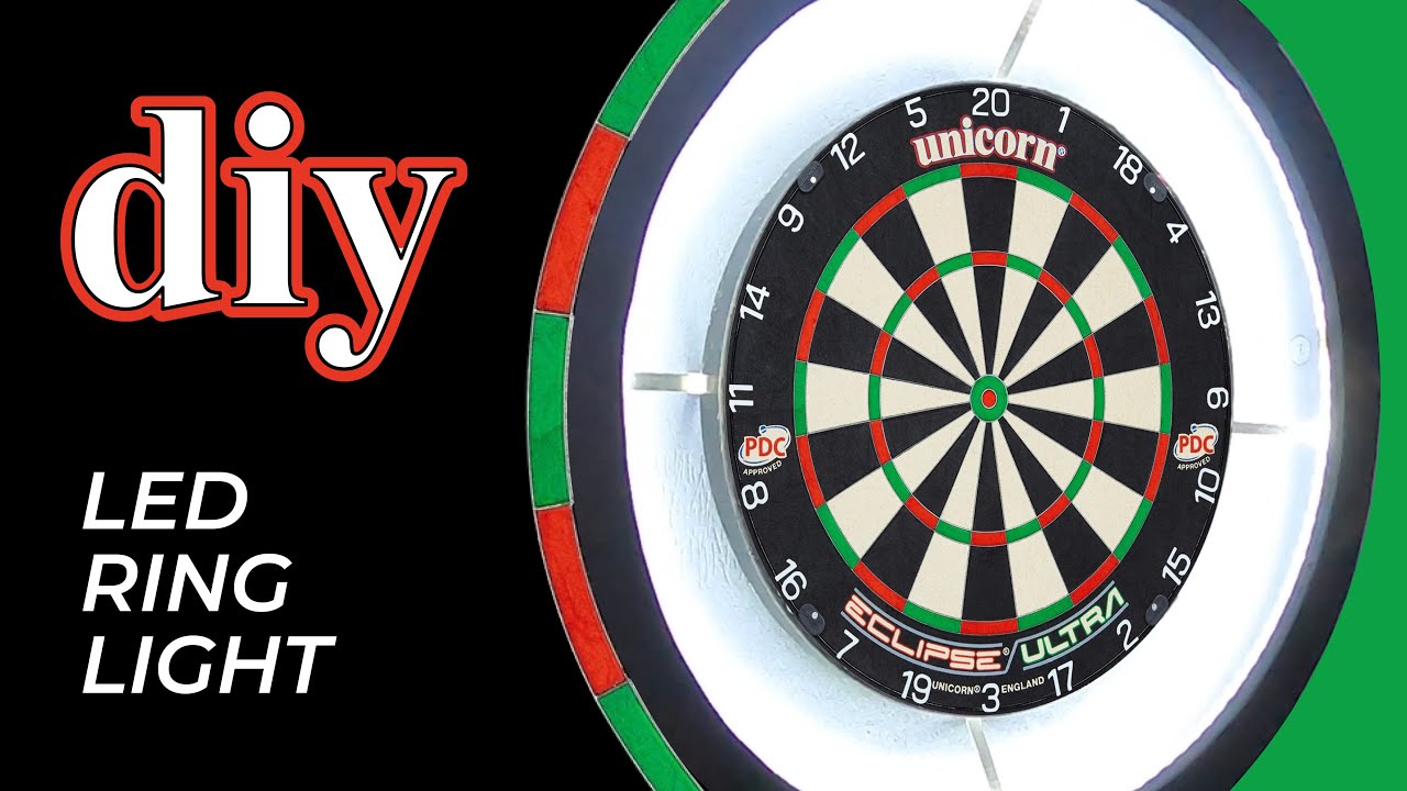 DIY Wooden Dart Board Ring Light - YouTube