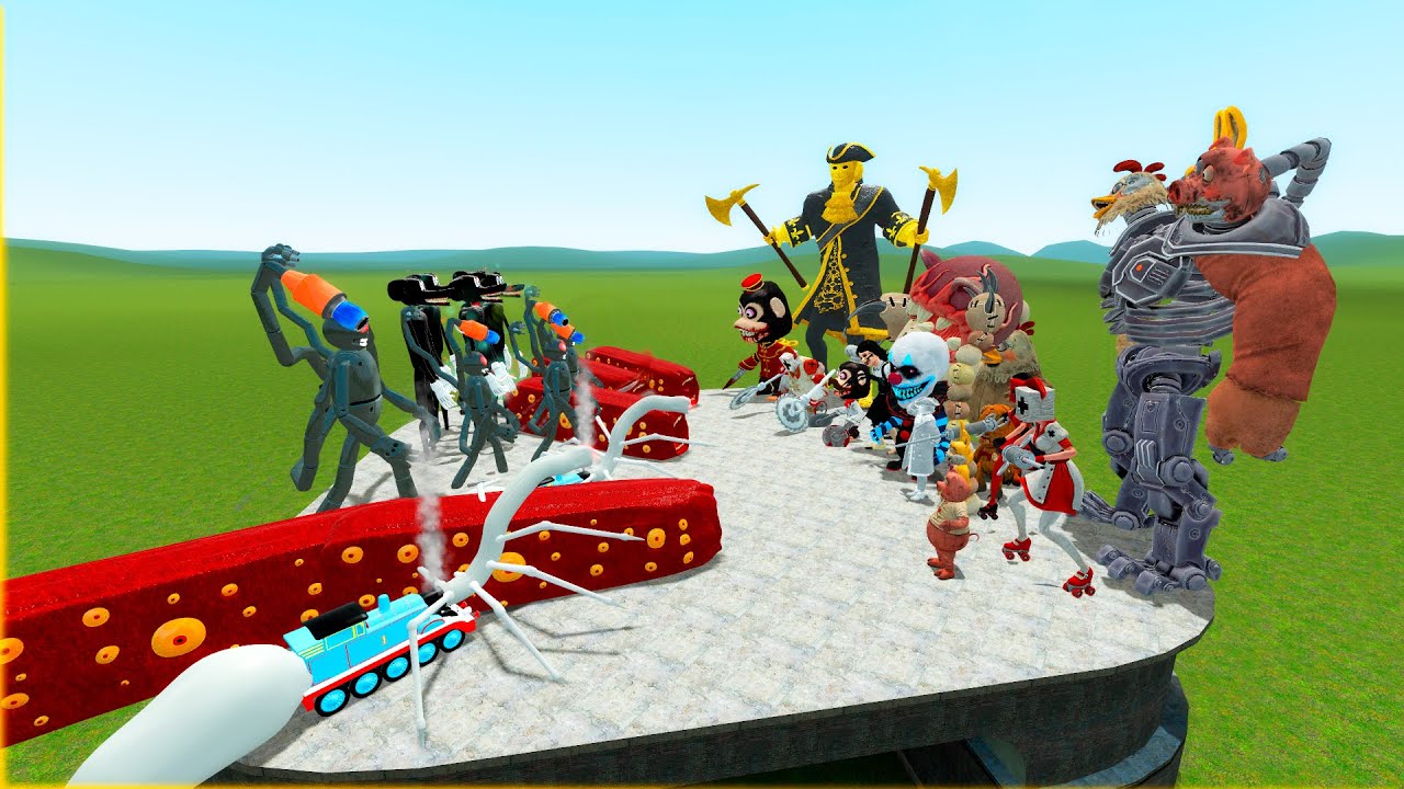 ALL DARK DECEPTION NPC vs ALL JJK CREATURES MOB in Garry's Mod! / GMOD ...