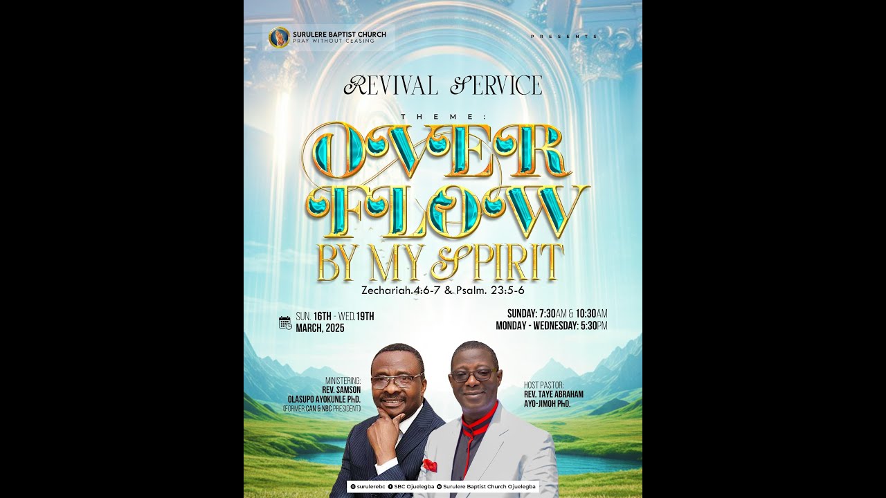REVIVAL SERVICE (OVERFLOW BY MY SPIRIT) - YouTube